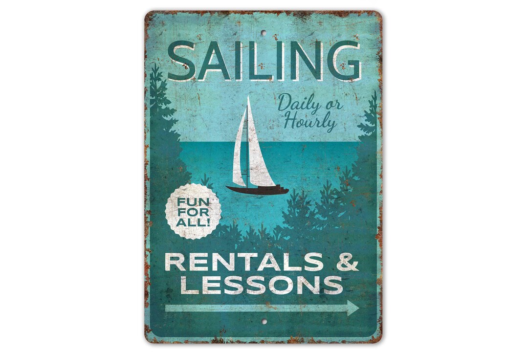 Sailing Sign - Boat Rental Sign - Boat Rental Decor - Boat House Decor ...