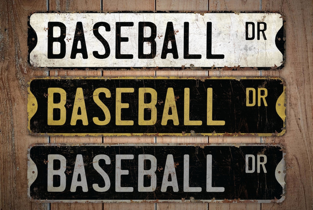Baseball - Baseball Game Sign - Baseball Fan - Custom Style Decor ...