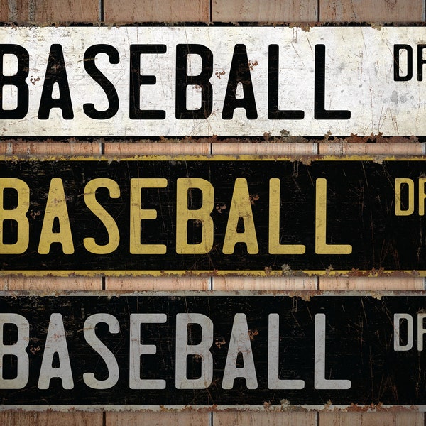 Baseball Metal Sign - Etsy