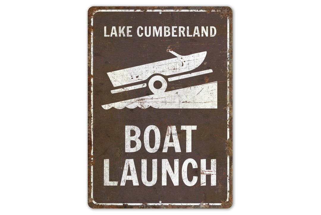 Boat Launch - Boat Launch Sign - Lake House Decor - Boat Launch Decor ...