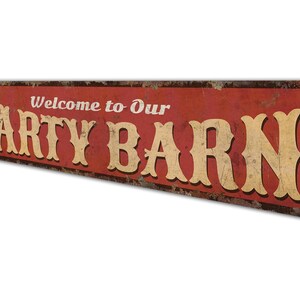 Party Barn Sign - Welcome to Party Barn - Barn Sign - Barn Decor ...