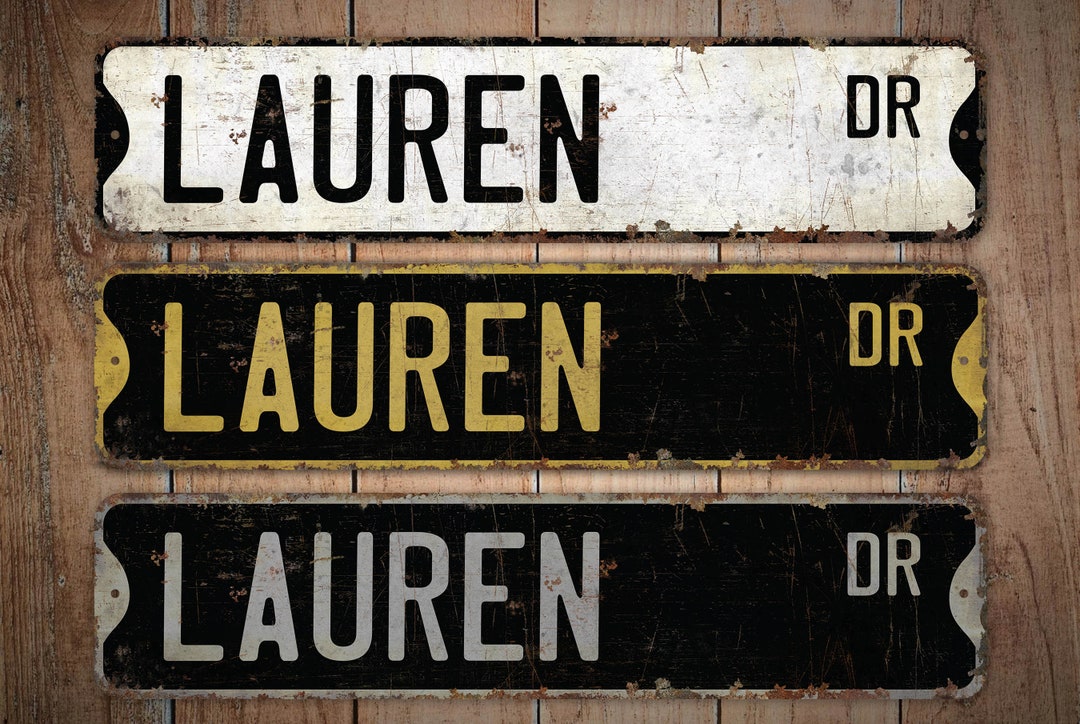 Lauren Name Sign - Girls Name Sign - Children Name Sign - Home Decor ...