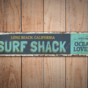 Surf Shack Sign - Surf Shack - Surf Shack Decor - Vintage Style Sign ...