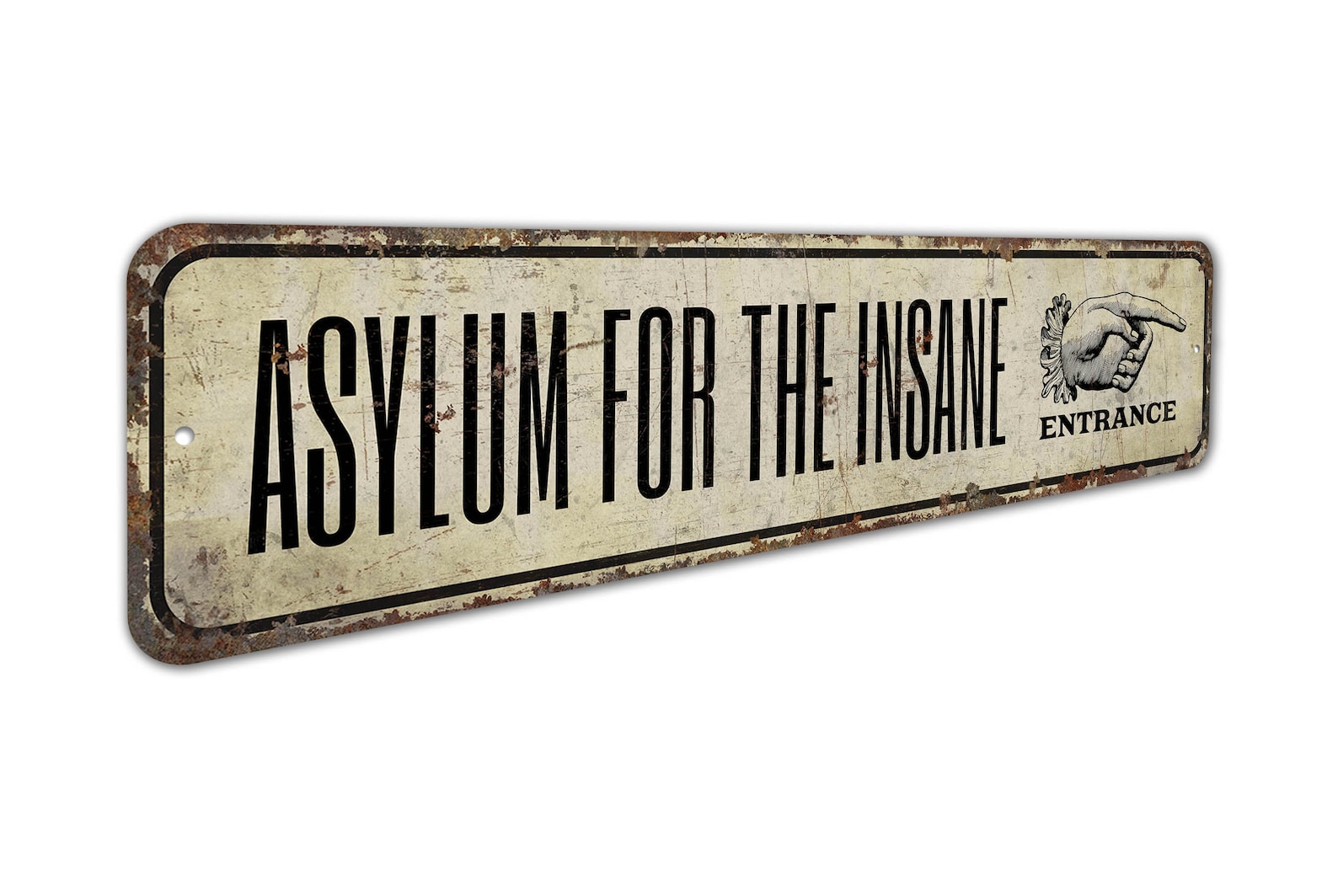 Asylum for Insane - Insane Asylum Sign - Halloween Sign - Halloween ...