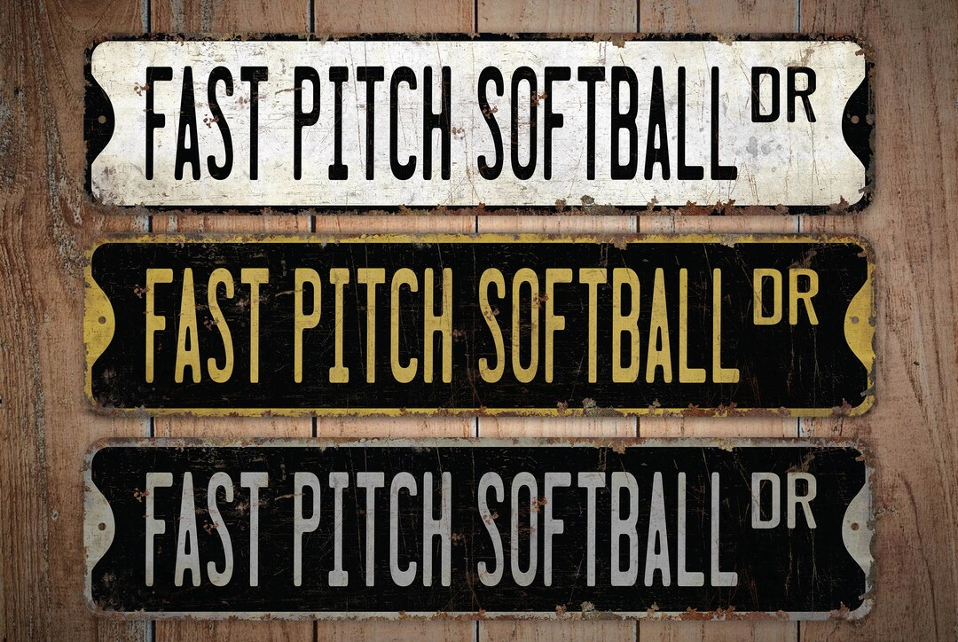 Fast Pitch Softball - Softball Sign - Softball Game Sign - Softball ...