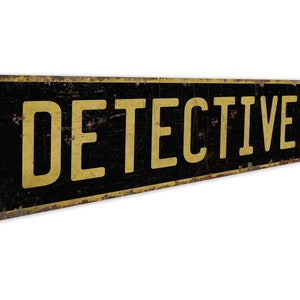 Detective - Detective Sign - Detective Decor - Vintage Style Sign ...