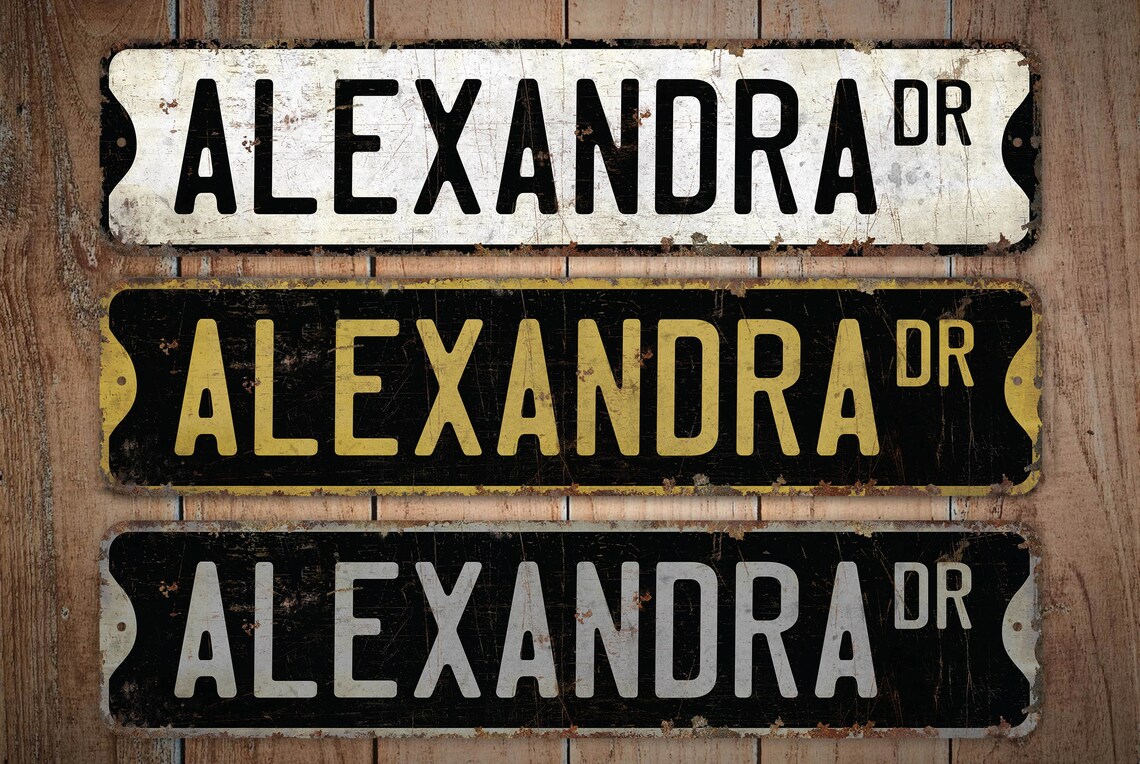 Alexandra Name Sign Name Sign Children Name Sign Home - Etsy