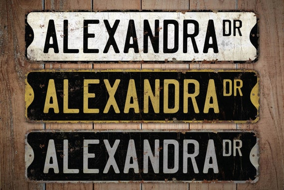 Alexandra Name Sign Name Sign Children Name Sign Home - Etsy