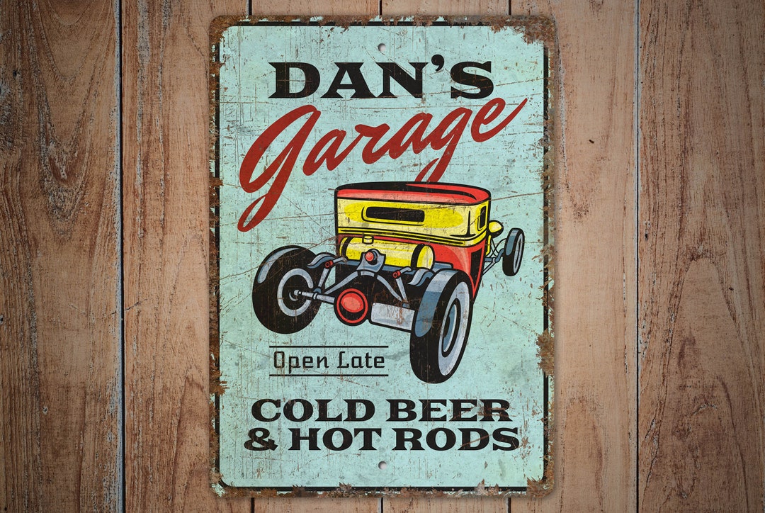 Hot Rod Garage Sign - Hot Rod Garage Decor - Hot Rod Club - Hot Rod ...