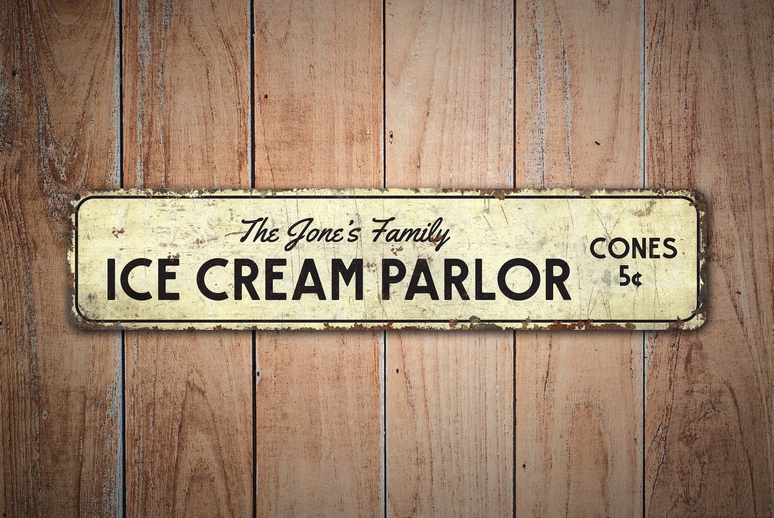 Ice Cream Parlor Ice Cream Shop Sign Vintage Style Sign - Etsy Canada
