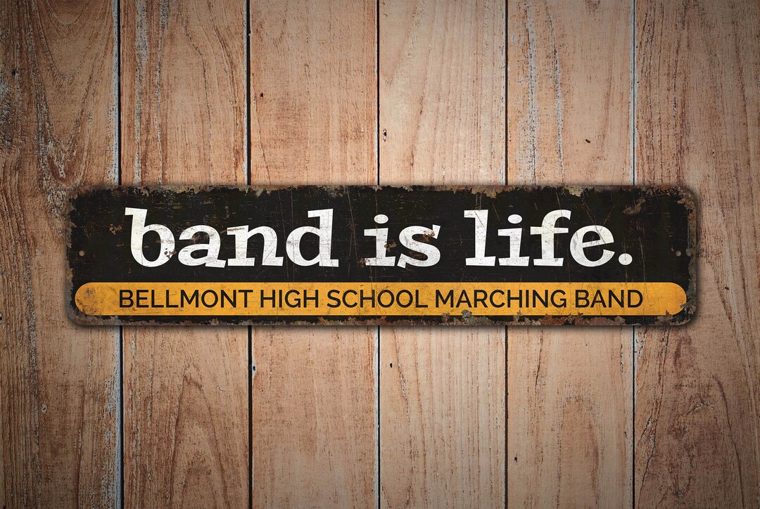 Highschool Marching Band - Band is Life Sign - Marching Band Decor ...