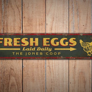 Fresh Eggs Sign - Fresh Eggs - Egg Farm Sign - Farm Decor - Chicken ...