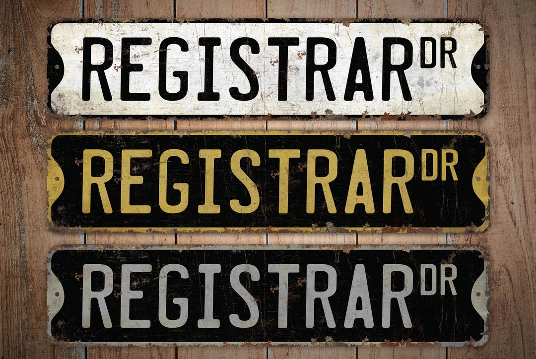 Register - Register Sign - Register Decor - Vintage Style Sign - Custom ...