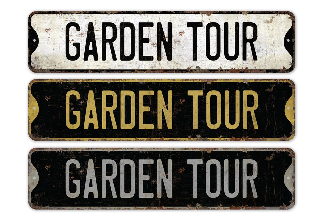 Garden Tour - Garden Tour Sign - Garden Tour Decor - Custom Garden Tour ...
