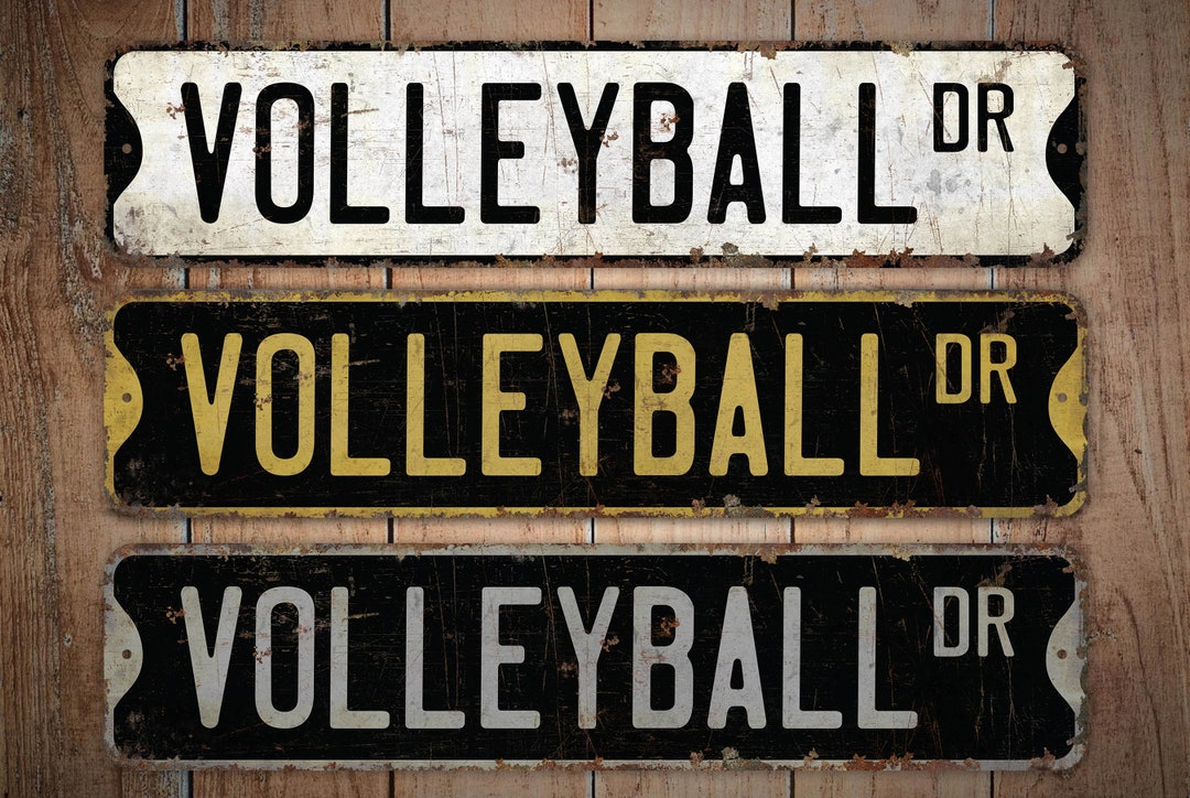 Volleyball - Volleyball Sign - Volleyball Game Sign - Custom Volleyball ...