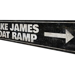 Boat Ramp Arrow Sign - Custom Boat Ramp - Boat Ramp Decor - Lake House ...