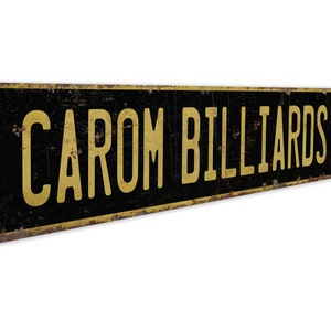 Carom Billiards - Carom Billiards Sign - Billiards Sign - Billiards ...