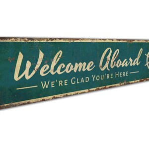 Welcome Aboard Sign - Welcome Aboard Decor - Welcome Aboard - Yacht ...