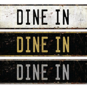 Dine in Sign - Dine in - Restaurant Decor - Custom Restaurant ...