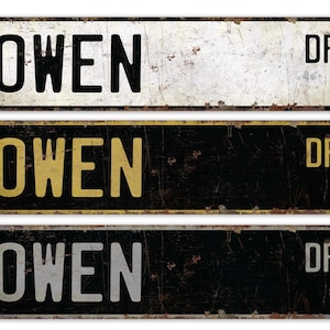 Owen Name Sign Kids Room Door Sign Boys Room Sign Family Name Sign ...