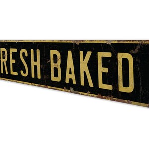 Fresh Baked - Fresh Baked Sign - Custom Fresh Baked - Vintage Style ...