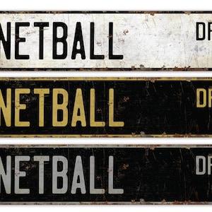 Netball Netball Sign Netball Game Sign Netball Decor Custom Netball ...