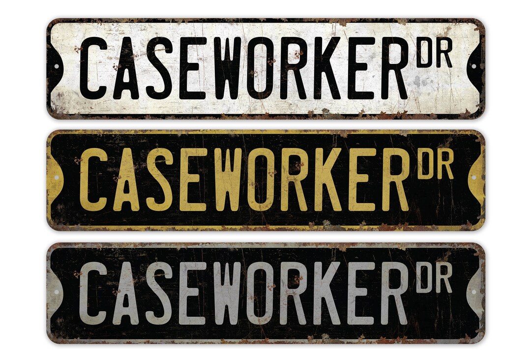Caseworker - Caseworker Sign - Caseworker Decor - Vintage Style Sign ...
