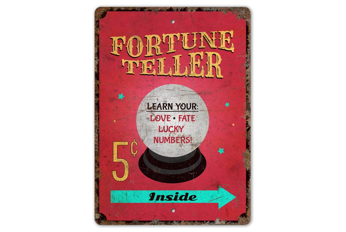 Fortune Teller - Fortune Teller Sign - Halloween Sign - Halloween Decor ...