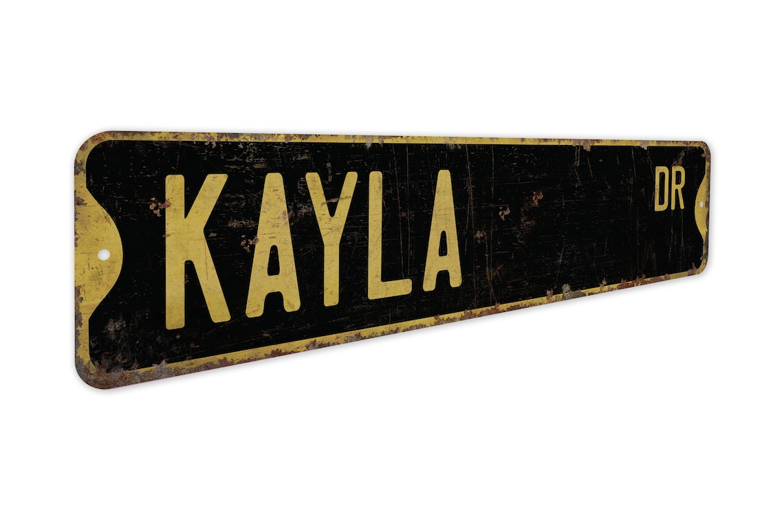 Kayla Name Sign Children Name Sign Girls Name Sign Home - Etsy