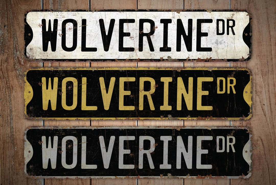 Wolverine - Wolverine Gift - Wolverine Sign - Wolverine Decor ...