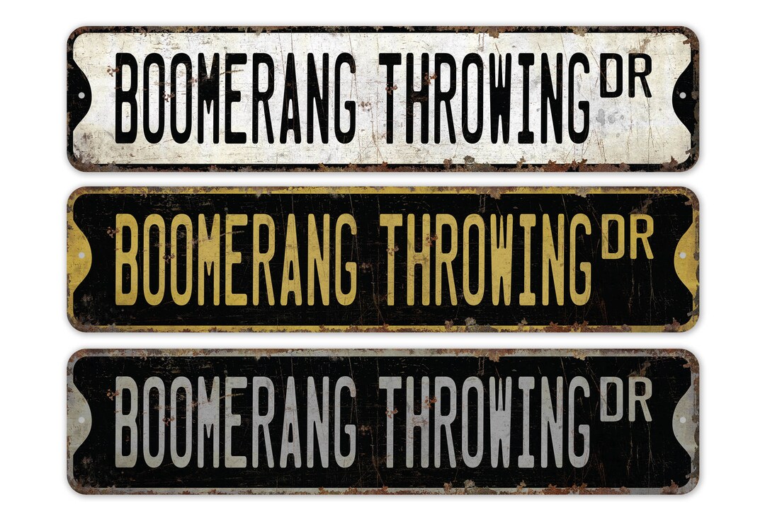 Boomerang Throwing - Boomerang Sign - Throwing Sign - Throwing Game ...