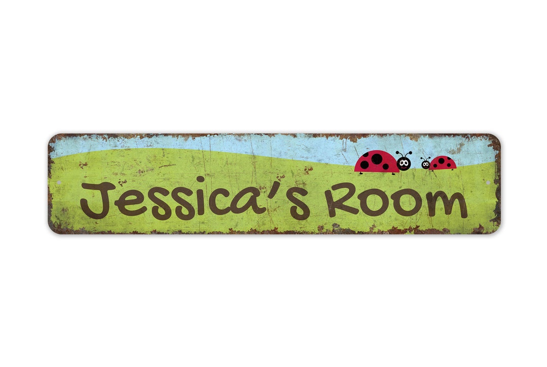 Jessica's Room - Kids Room - Kids Room Sign - Kids Room Decor - Vintage ...