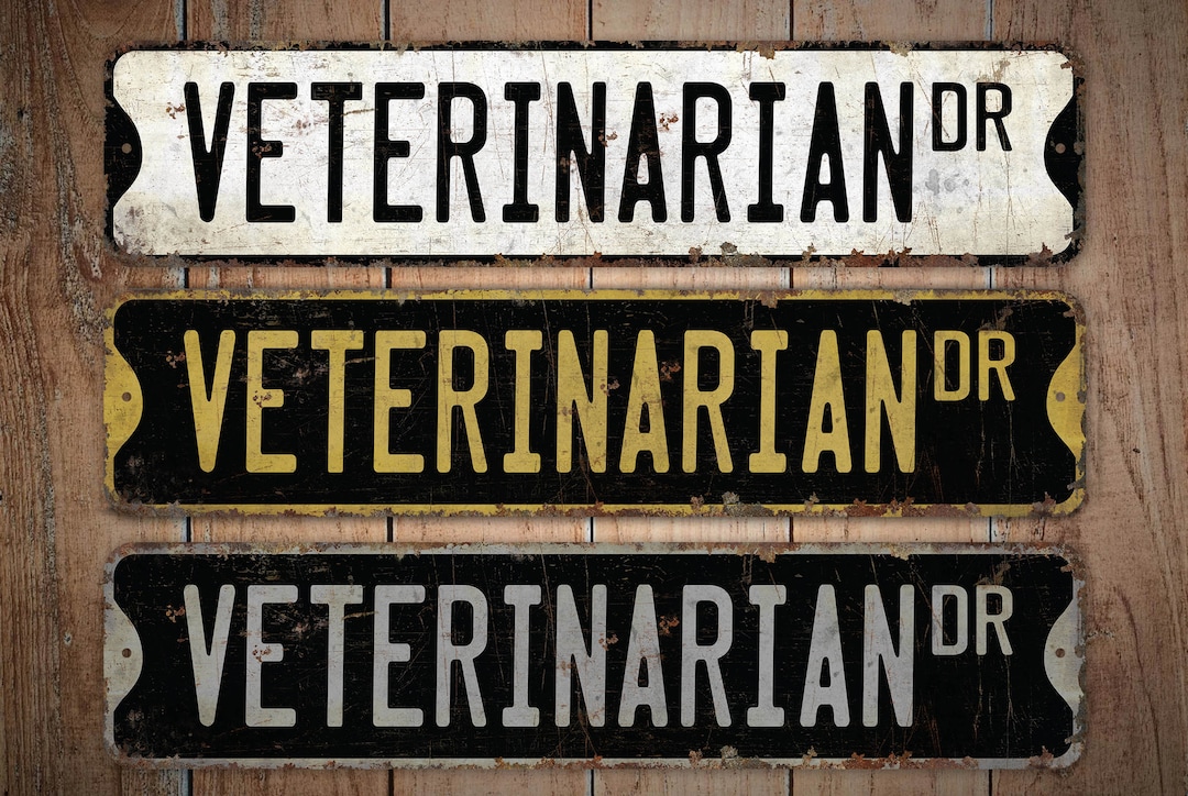Veterinarian - Veterinarian Sign - Veterinarian Decor - Vintage Style ...