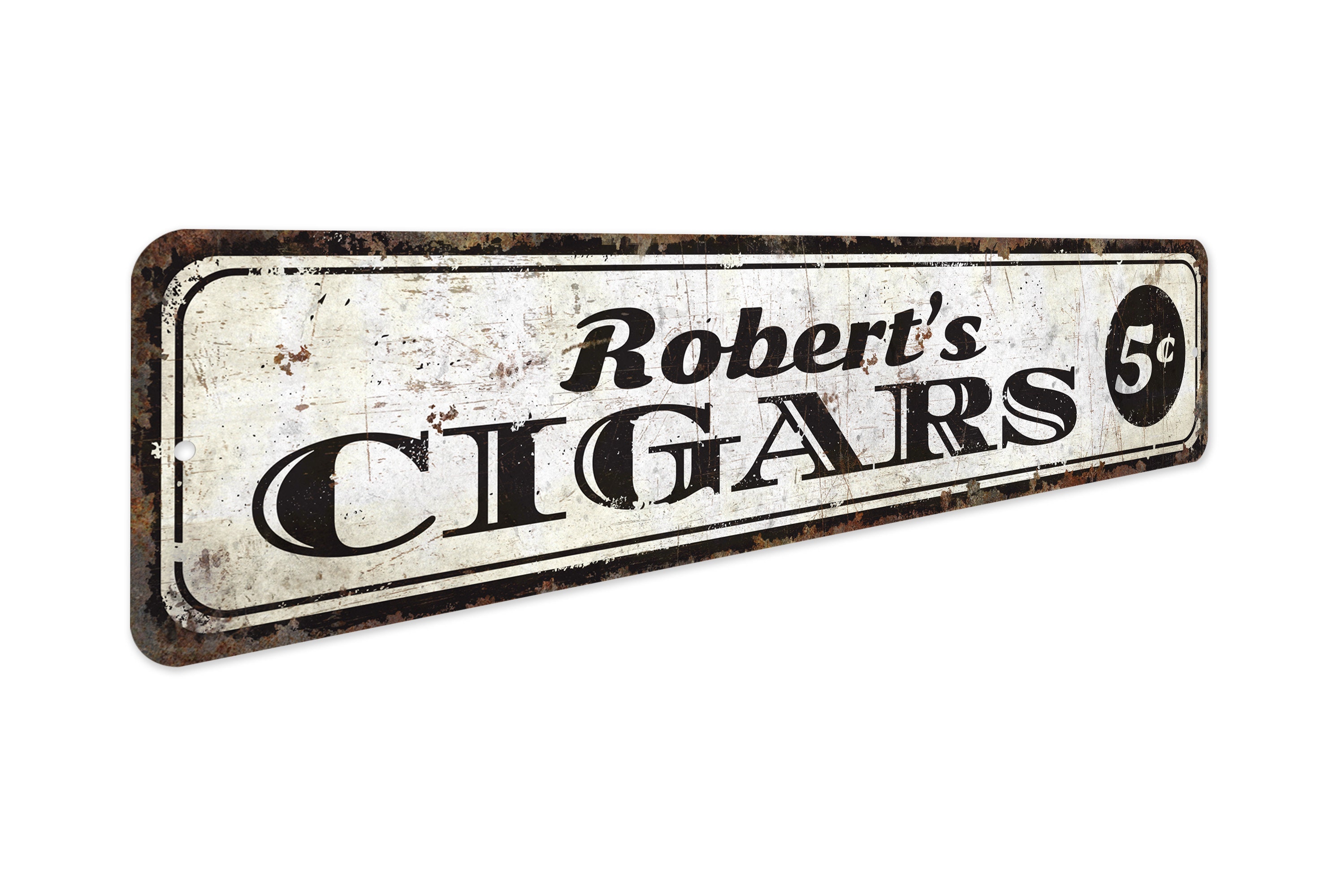 5 Cent Cigar Sign - Custom Cigars Sign - Vintage Style Sign - Cigars 5 ...
