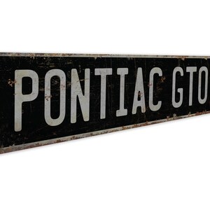 Pontiac GTO - Pontiac GTO Sign - Vintage Car Sign - Pontiac GTO Decor ...