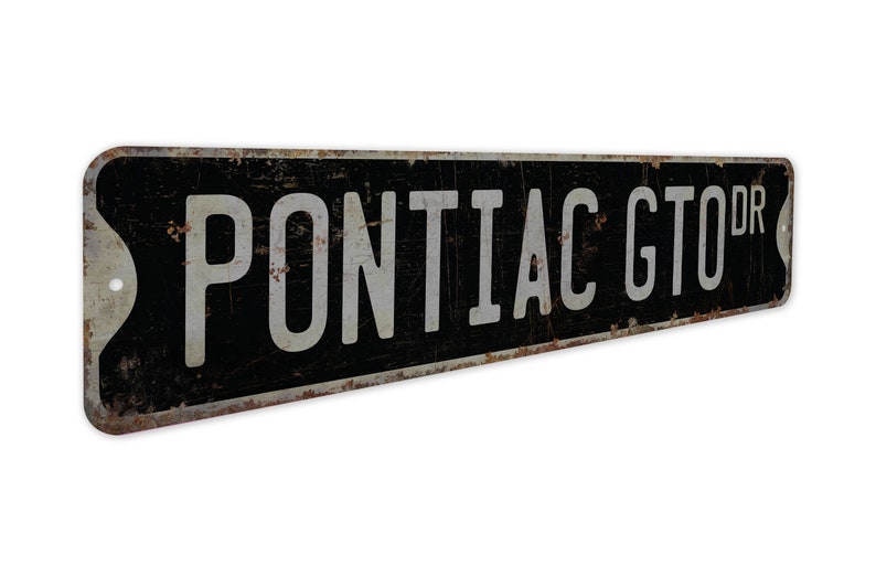 Pontiac GTO Pontiac GTO Sign Vintage Car Sign Pontiac - Etsy