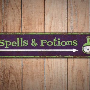 Spells and Potion - Spells and Potion Sign - Halloween Sign - Halloween ...