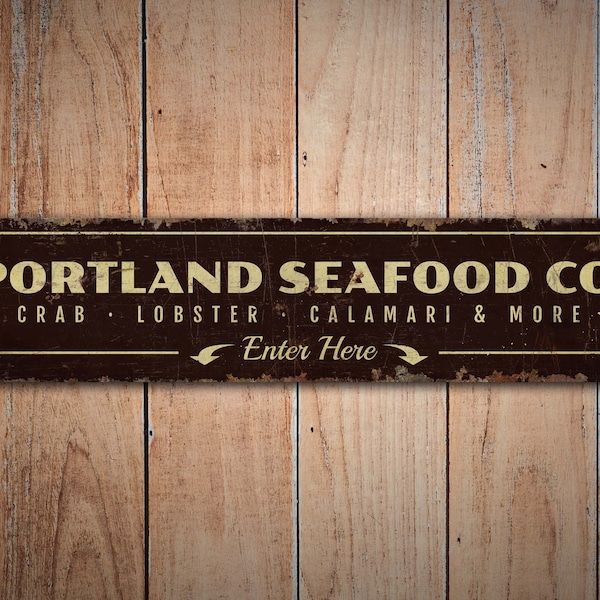 Vintage Seafood Signs - Etsy