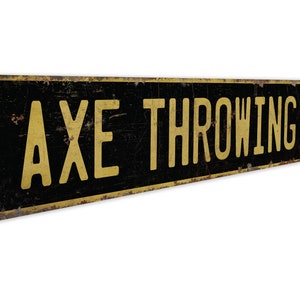 Axe Throwing - Axe Throwing Sign - Axe Throwing Decor - Custom Axe ...