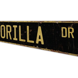 Gorilla - Gorilla Sign - Gorilla Decor - Vintage Style Sign - Custom ...