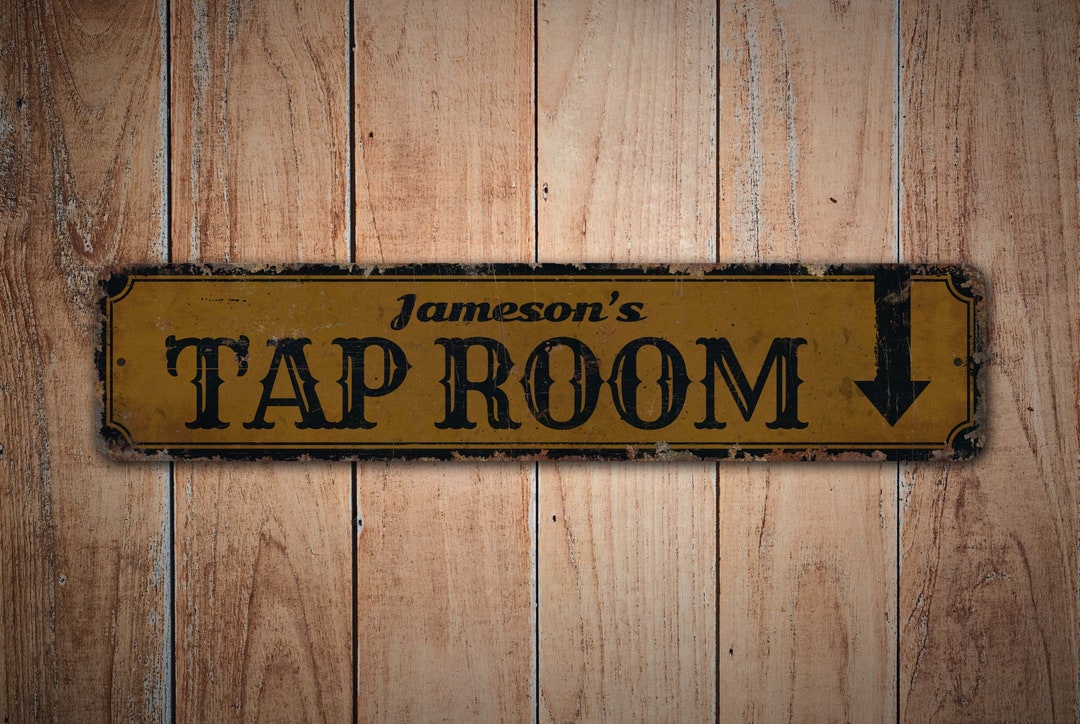 Tap Room Sign - Tap Room - Custom Tap Room - Tap Room - Vintage Style ...