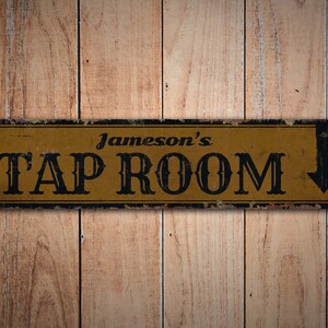 Tap Room Sign - Tap Room - Custom Tap Room - Tap Room - Vintage Style ...