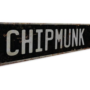 Chipmunk Chipmunk Sign Chipmunk Decor Vintage Style Sign - Etsy