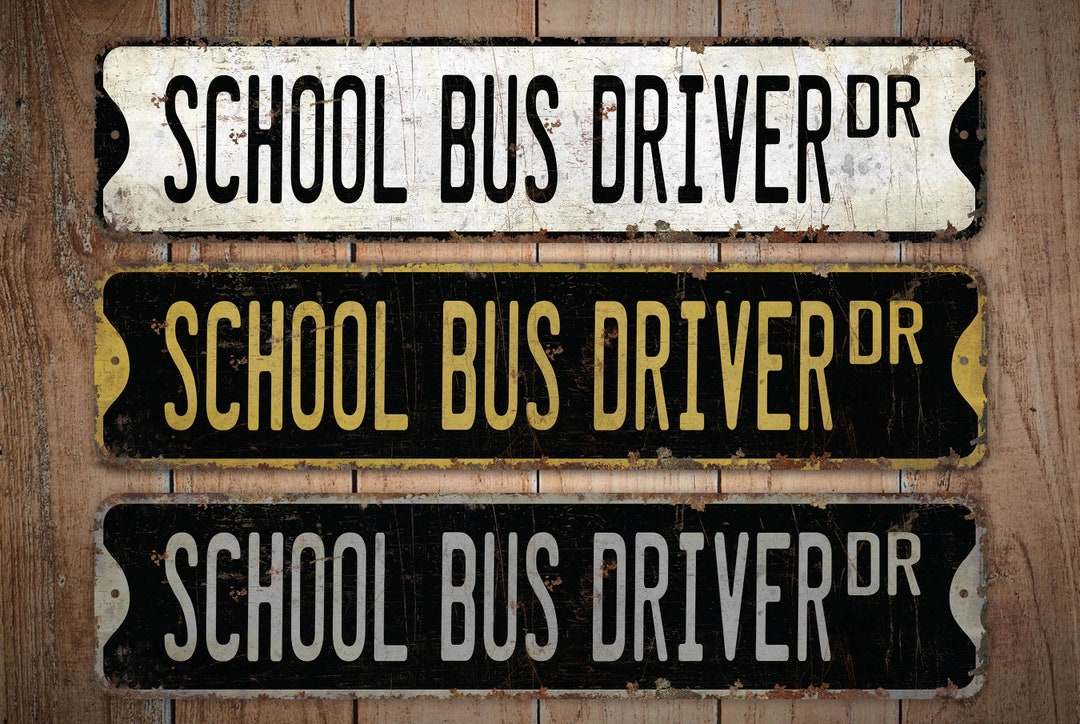 School Bus Driver - School Bus Driver Sign - School Bus Driver Decor ...