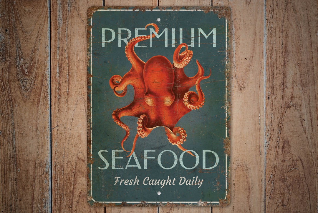 Premium Seafood - Premium Seafood Sign - Seafood Restaurant ...