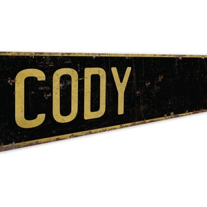 Cody Name Sign - Children Room Sign - Family Name Sign - Kids Room Door ...