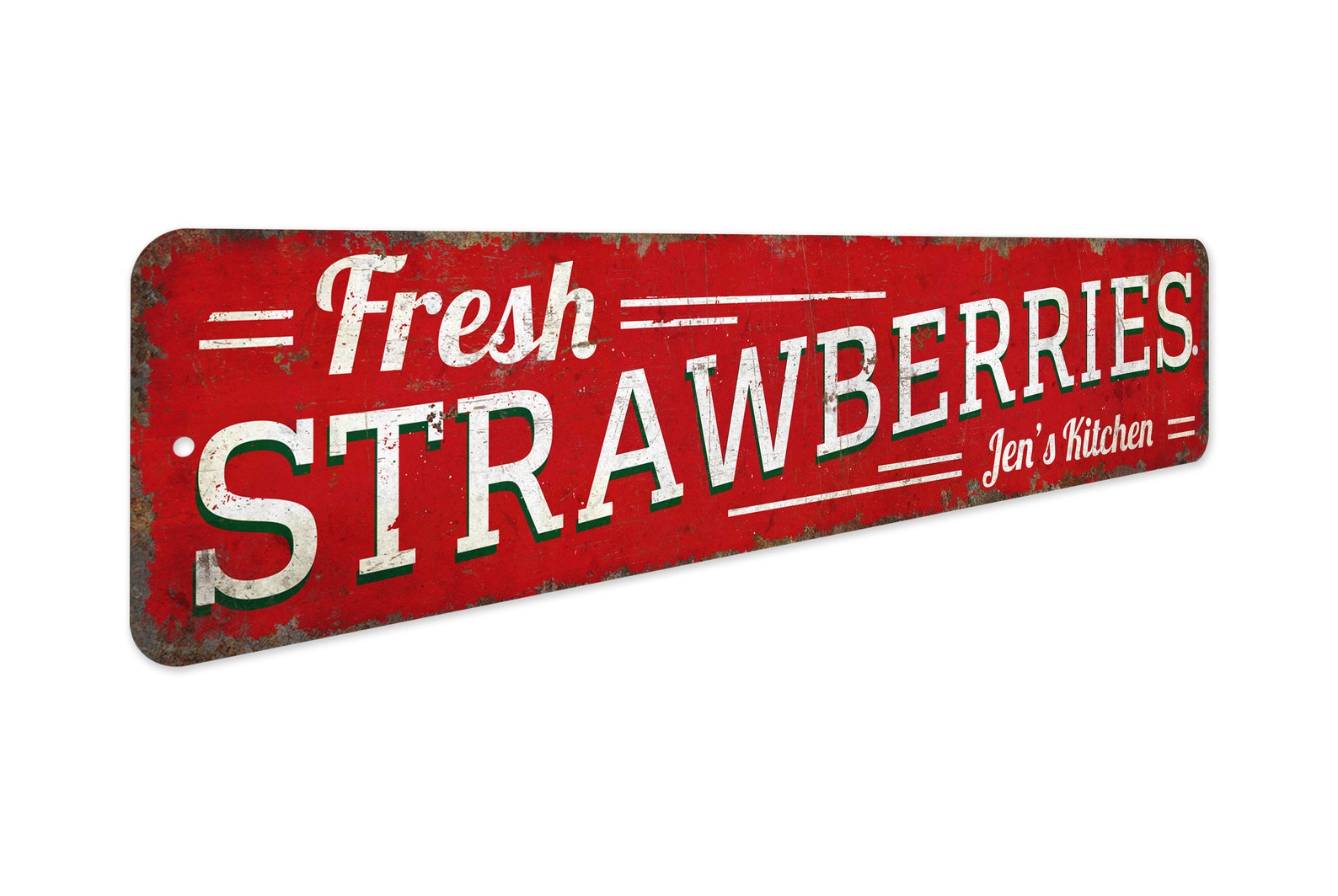 Fresh Strawberries - Strawberries Sign - Strawberries Decor - Vintage ...