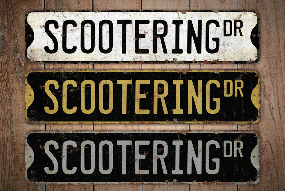 Scootering - Scootering Sign - Scootering Game - Custom Scootering ...