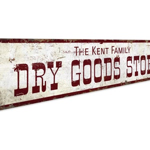 Dry Goods Sign - Groceries Sign - Vintage Style Sign - Dry Goods Store ...