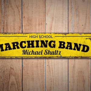 Highschool Marching Band - Marching Band Sign - Marching Band Decor ...